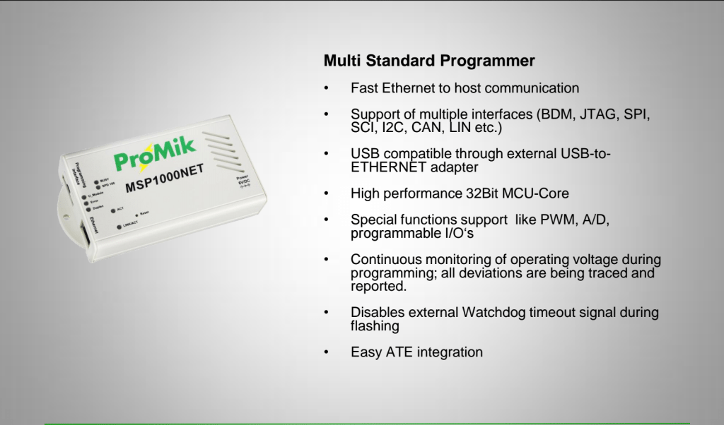 Flash programming Solutions | Promik | GSAS Microsystems Pvt Ltd